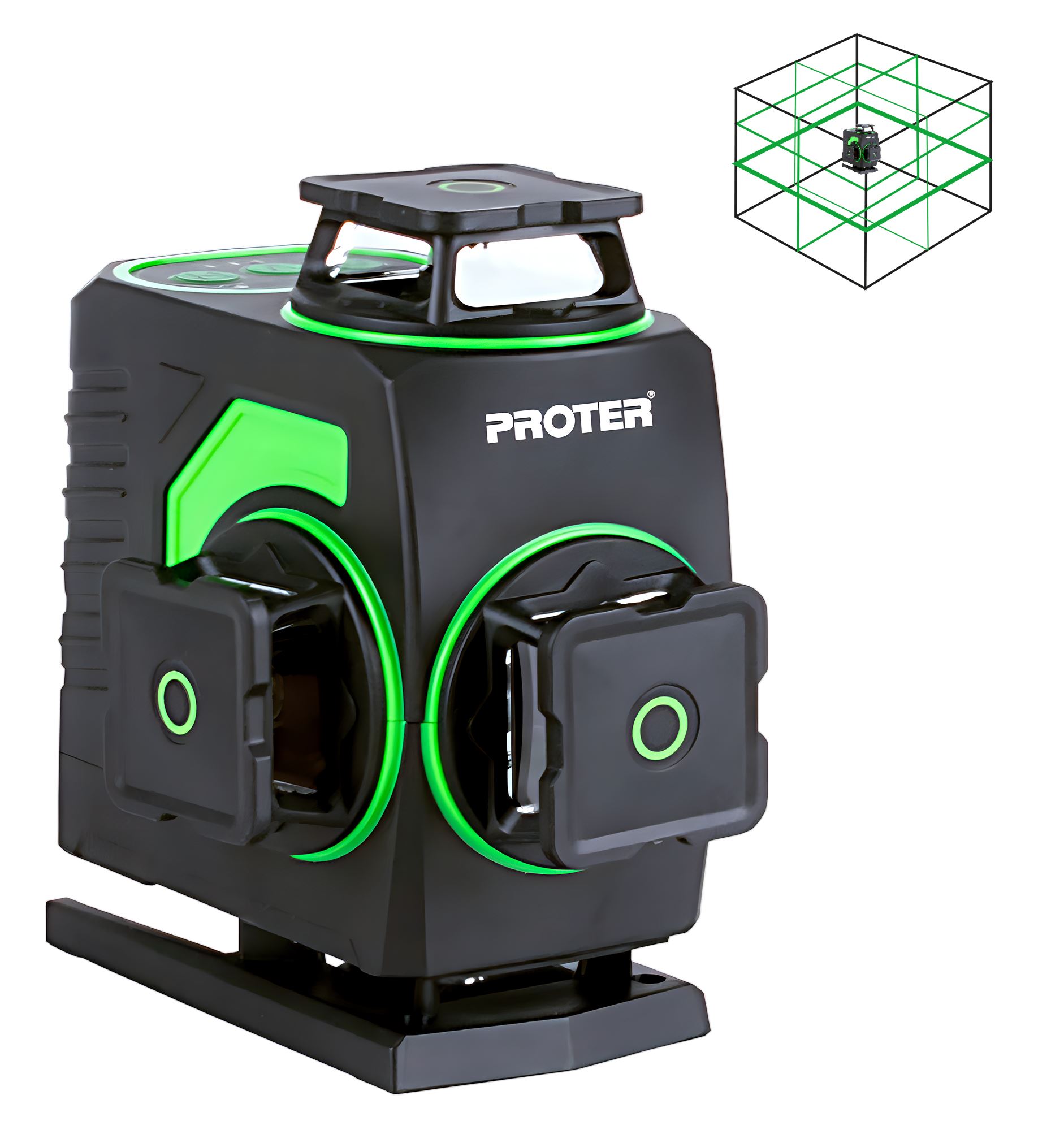 PROTER PL 460 LS LAZER ŞAKÜL 4X360 ( YEŞİL IŞIK ) ŞARJLI